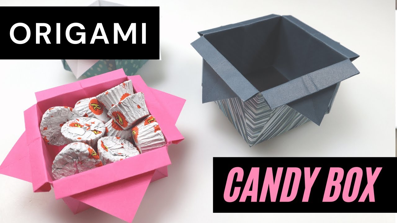 How to Fold a SIMPLE Origami Candy Box ASMR - YouTube