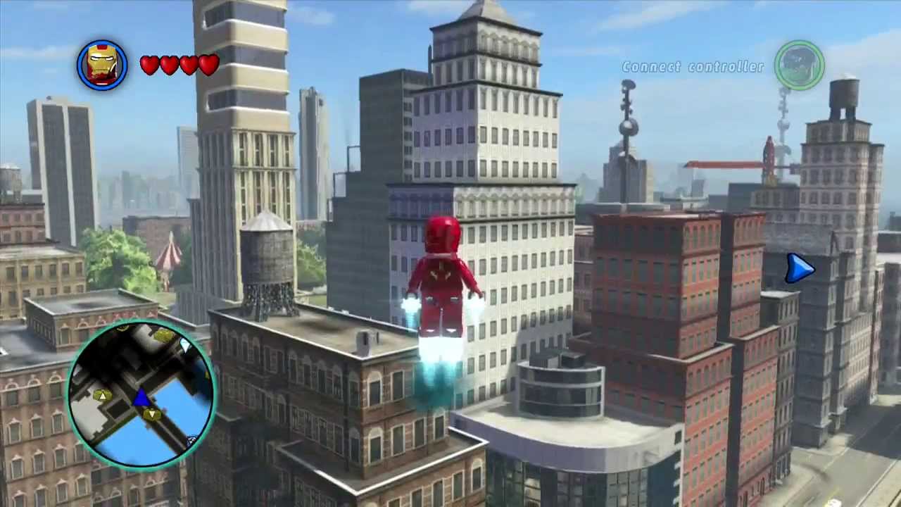 Lego Marvel Super Heroes Adventures - Flying around as Iron Man - YouTube