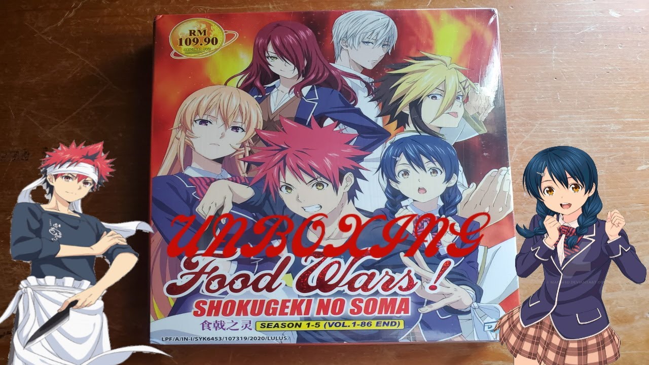 Unboxing - Food Wars (Season 1-5 Complete Boxset) English Sub - YouTube