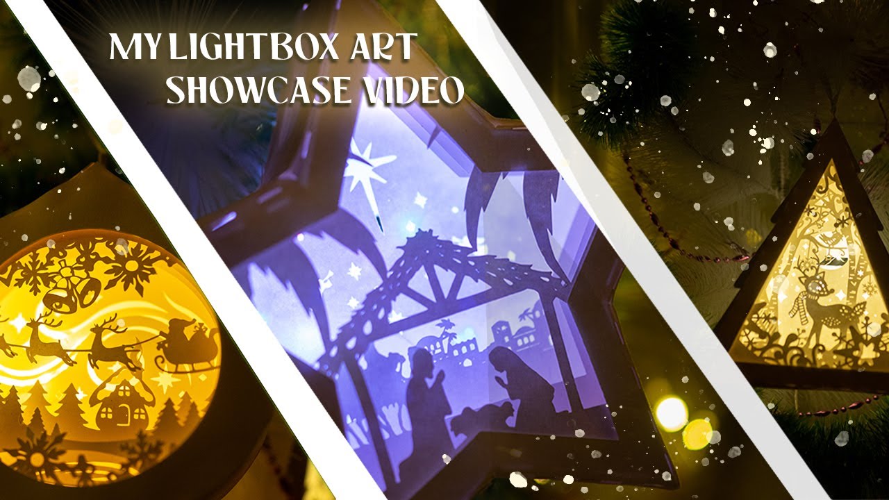 MY LIGHTBOX PAPER ART // Papercut lanterns and light boxes. - YouTube
