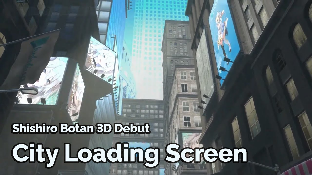 [Hololive] Shishiro Botan 3D Debut - City Map Loading BGM (Seamless 30m ...
