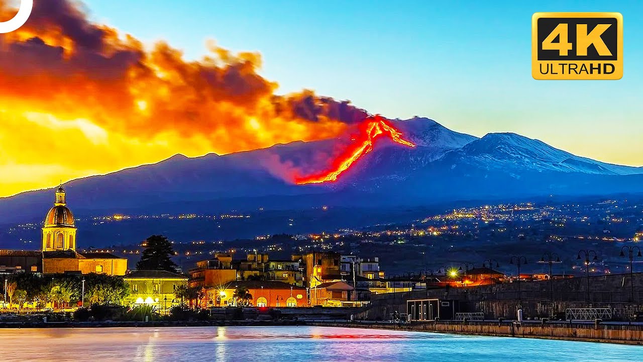 LIFE UNDER WORLD'S MOST ACTIVE VOLCANO | Miracles Of Nature | 4K Nature ...
