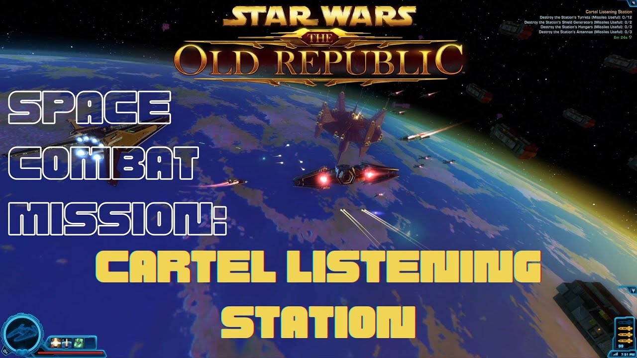 SWTOR Space Combat Missions - Cartel Listening Station - YouTube