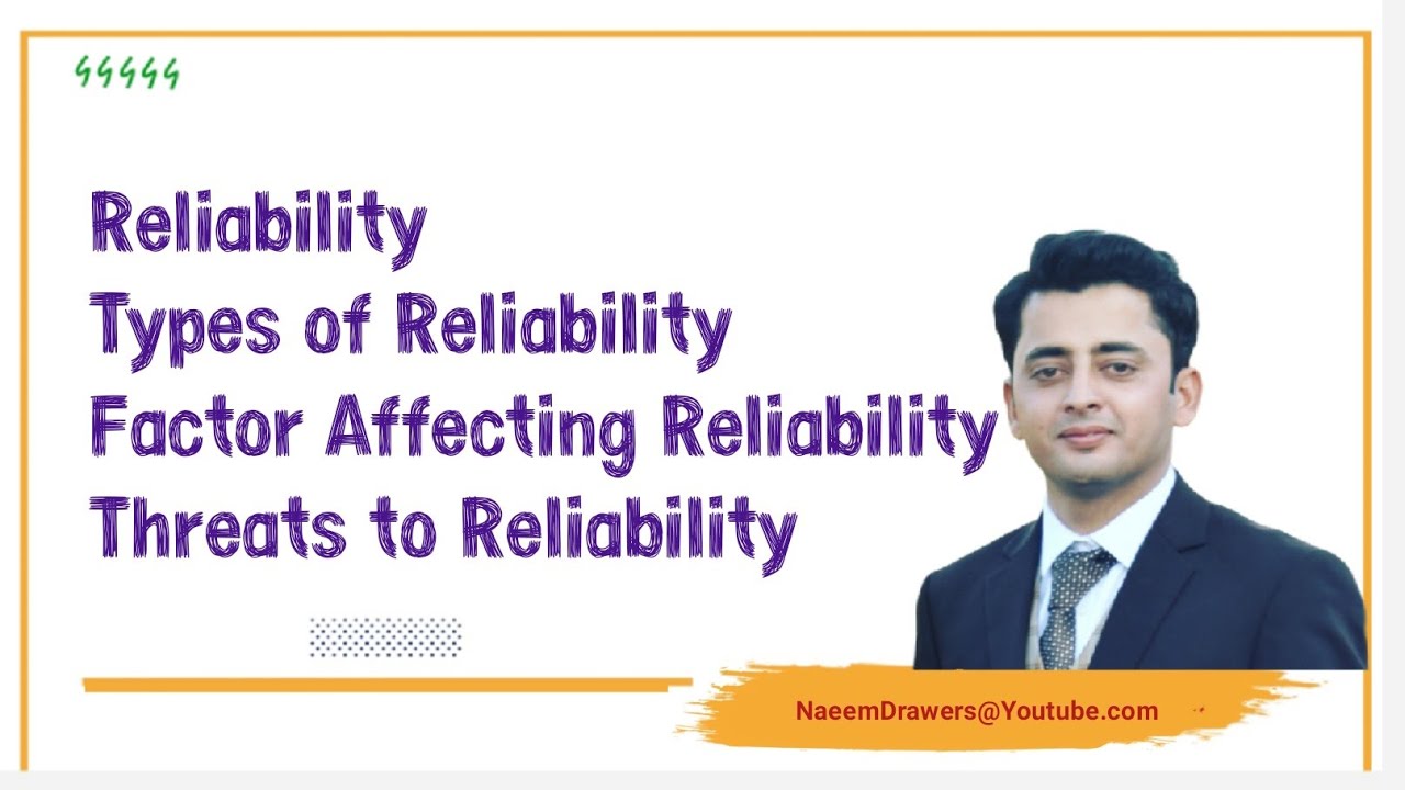 Reliability, Types of Reliability, Factor Affecting Reliability ...