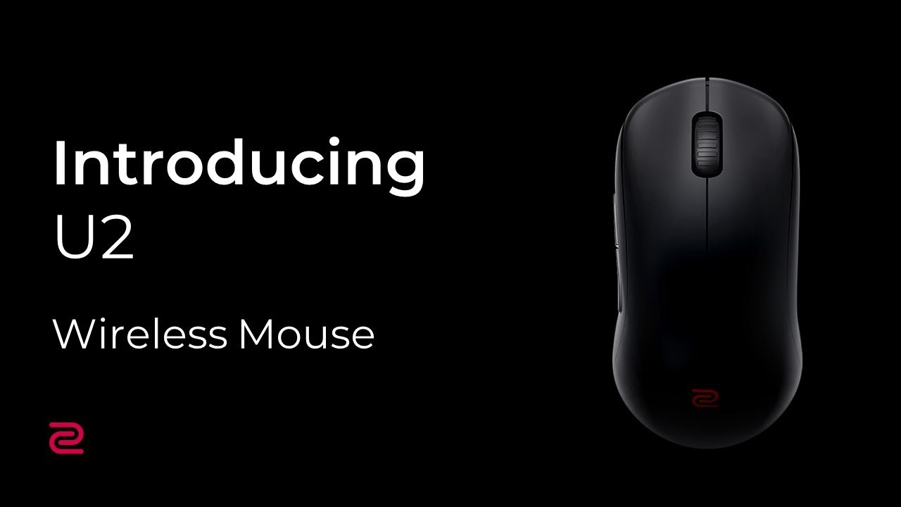 ZOWIE U2 New Wireless mouse shape with Enhanced Receiver - YouTube