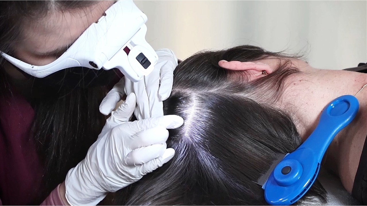 ASMR Full Scalp Check Up : Lice Removal, Skin Exam, Sensory Tests ...