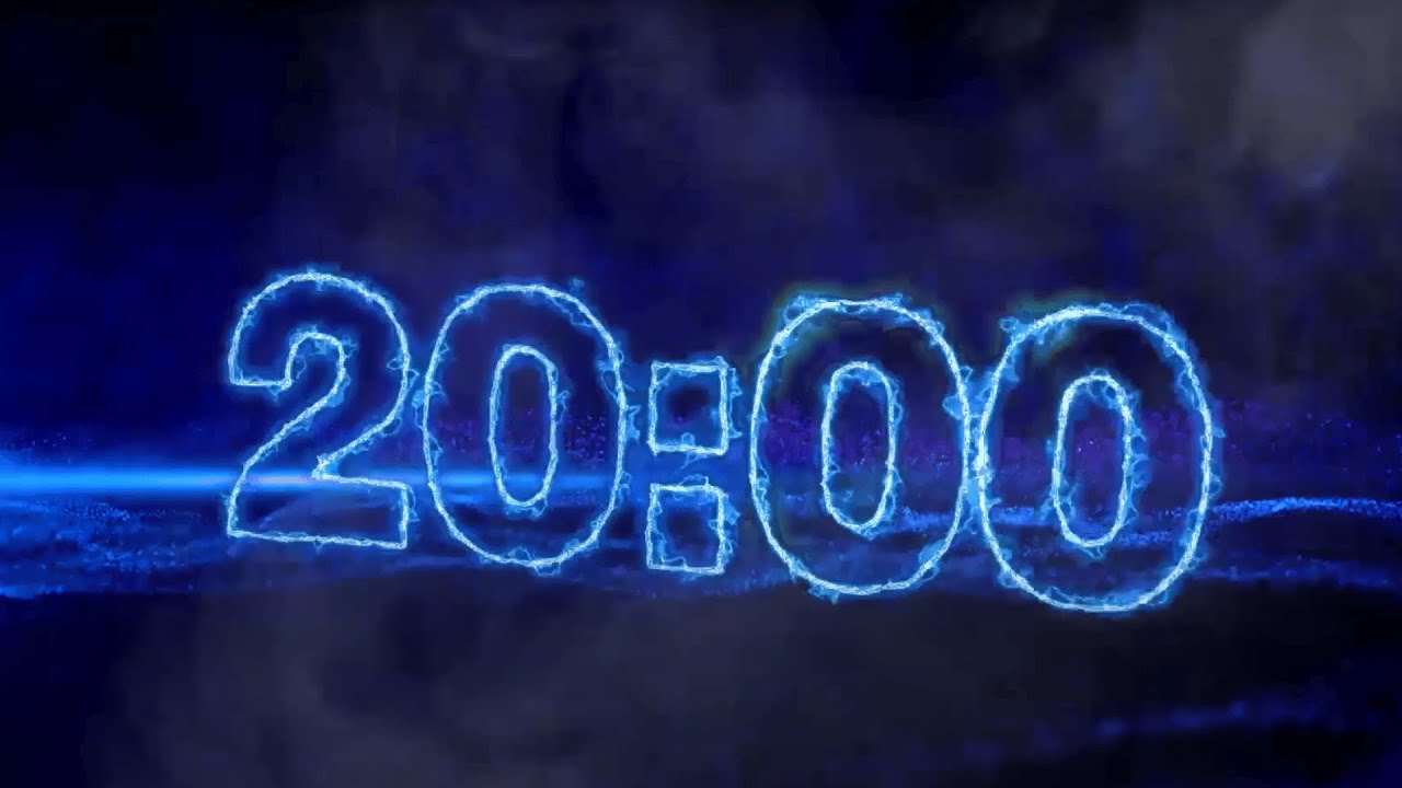 20 Minute Blue Electric Countdown Timer (Online Stopwatch) - YouTube