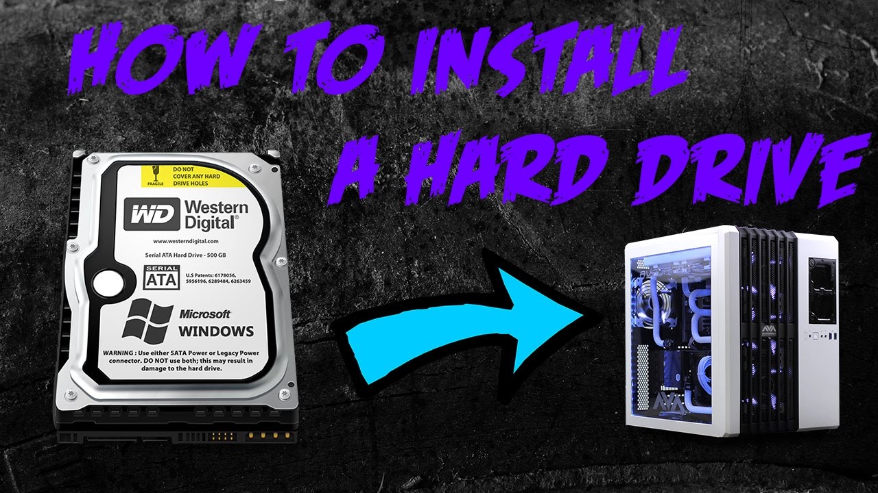 How to install a Hard Drive into a PC! EASY,FAST - YouTube