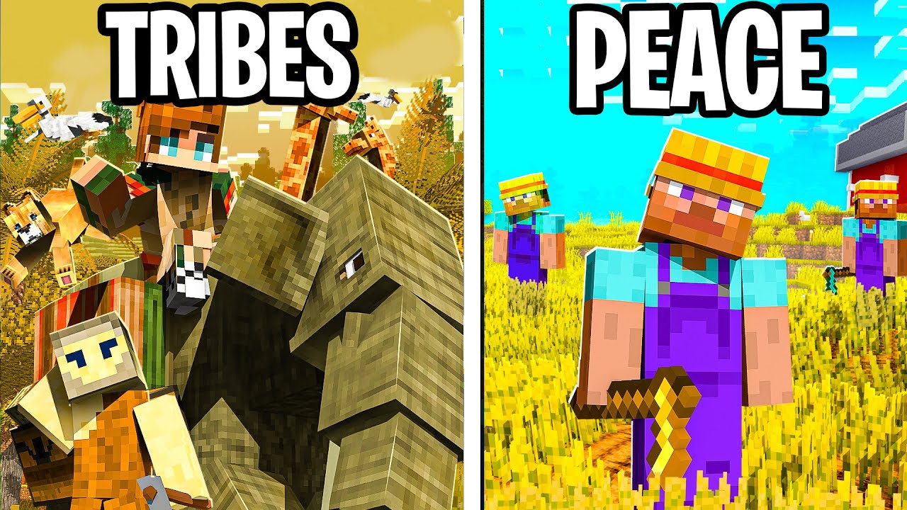 200 Players Simulate Tribal Islands in Hardcore Minecraft... - YouTube