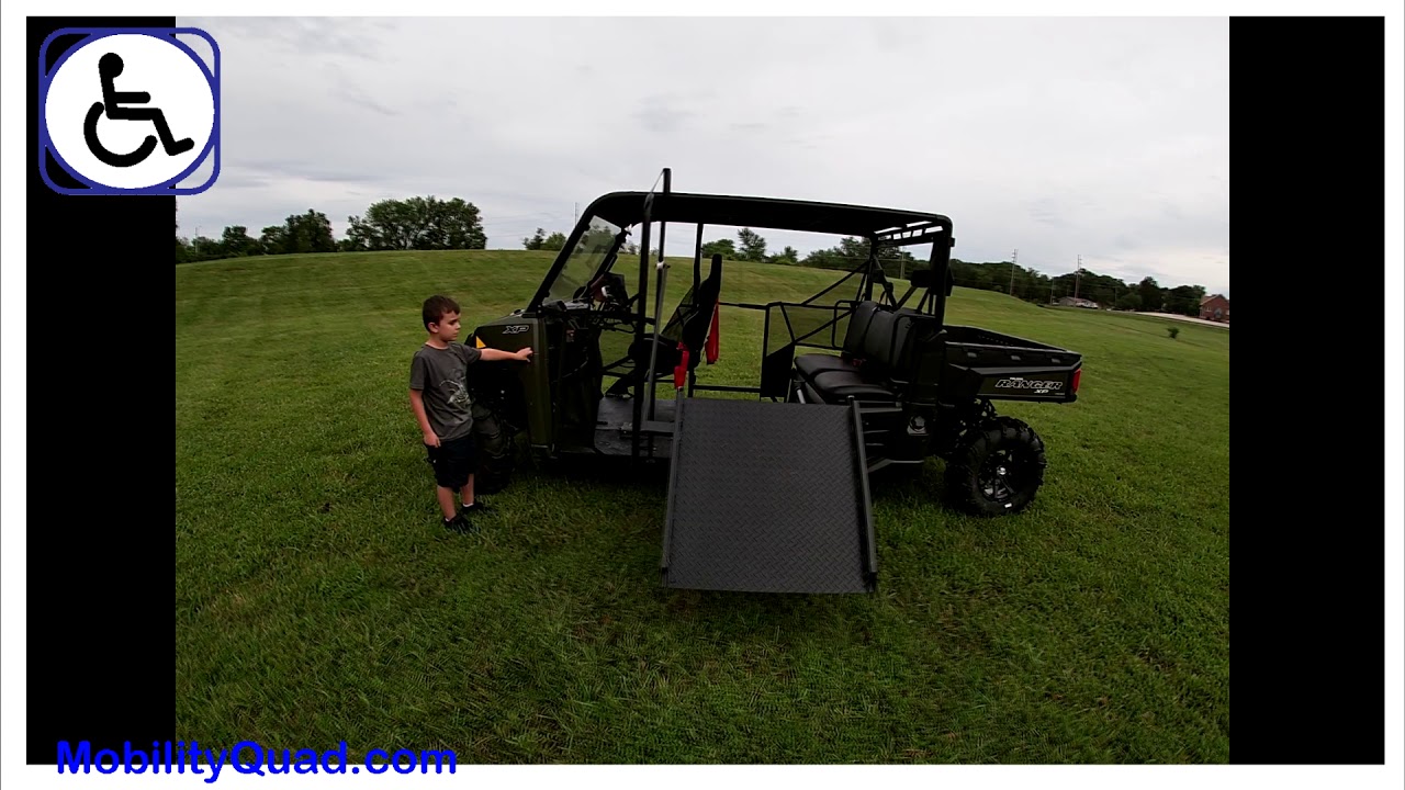 Mobility Quad Power Ramp for Wheelchair - YouTube