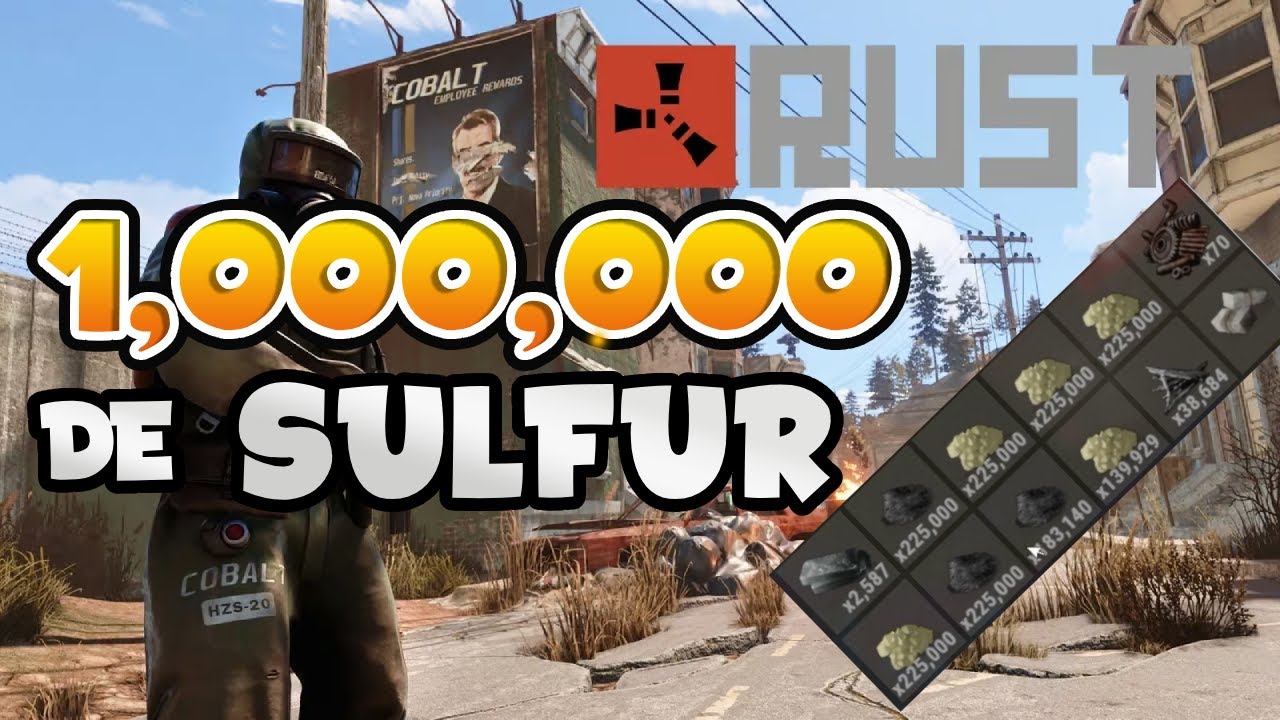 RUST - RAID 1,000,000 DE SULFUR - BASE VIP. - YouTube