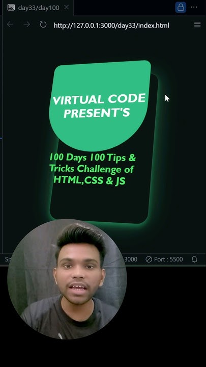 3D Card using HTML,CSS & JS 🔥 Day33/Day100 #HTML #CSS #JS #shorts #trending #viral ...