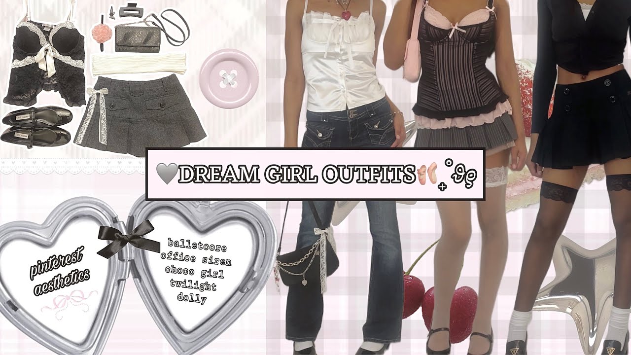 DREAM GIRL OUTFITS🩰₊˚𝜗𝜚 pinterest aesthetics⊹ᡣ𐭩₊ balletcore, office ...
