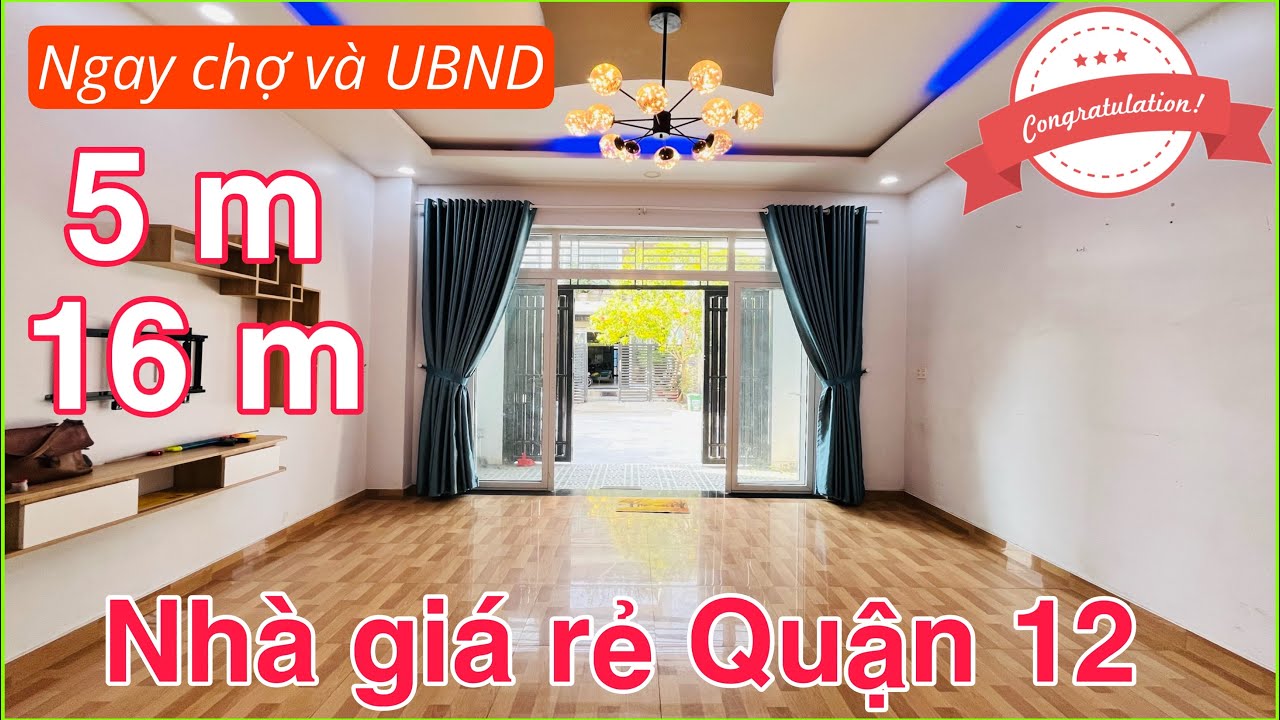 B á n nhà ngang 5 x 16 m có phòng ngủ tầng trệt (ms 6052) Đường thạnh ...