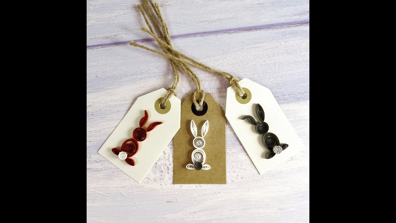 Quilling simple bunny rabbits - recording of a live session - YouTube