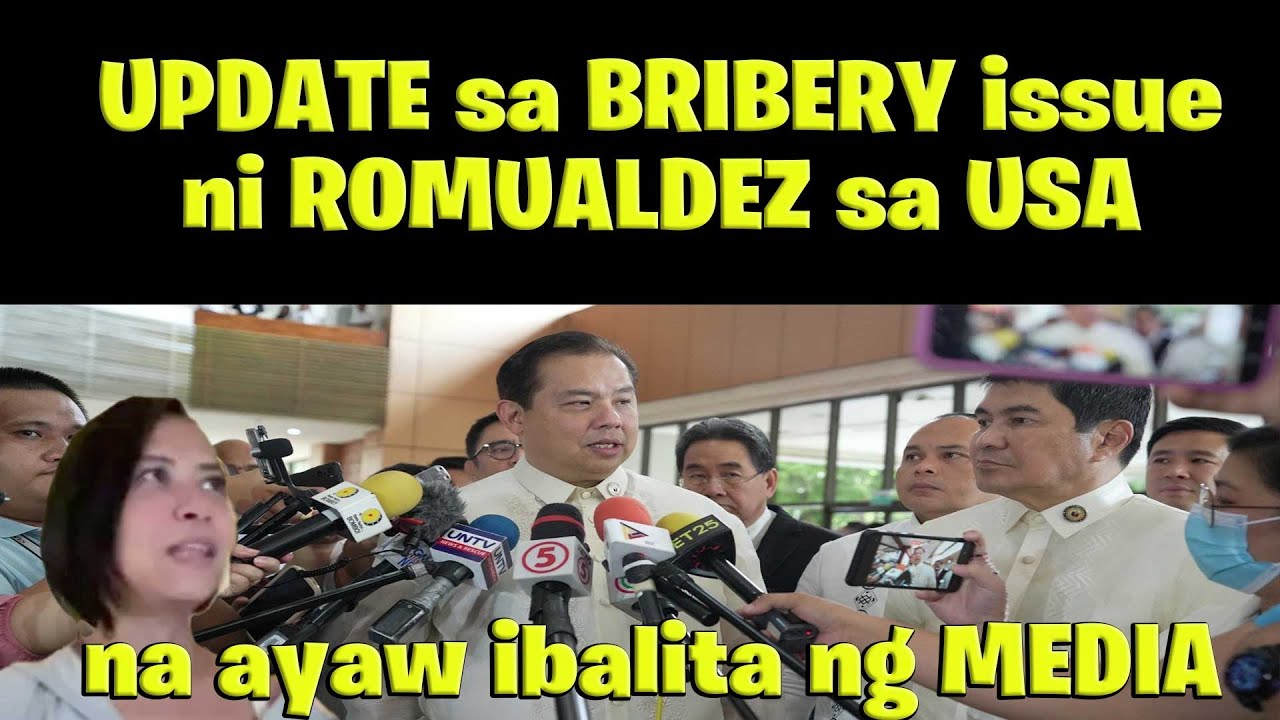 UPDATE sa BRIBERY ISSUE ni ROMUALDEZ sa USA - YouTube