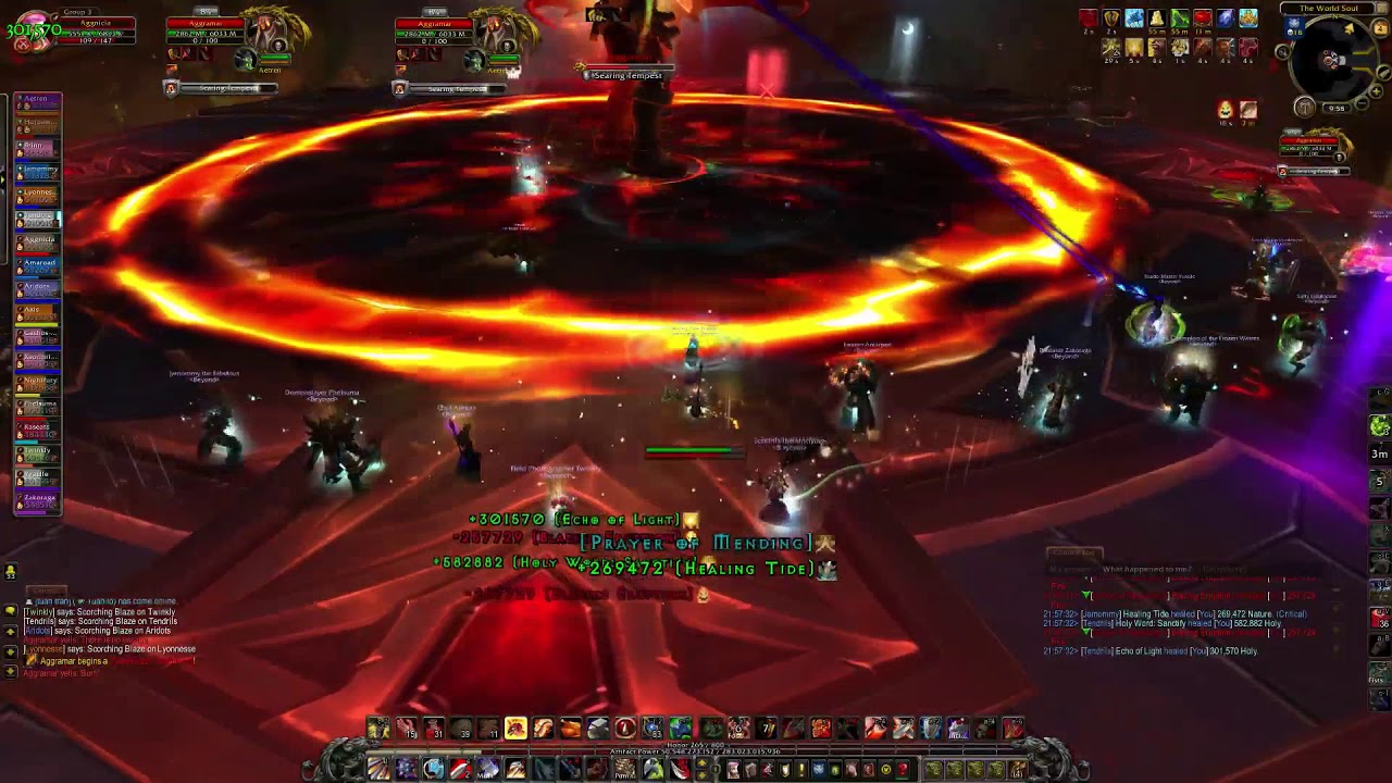 WoW: Legion - Aggramar (Heroic), Antorus: The Burning Throne - YouTube