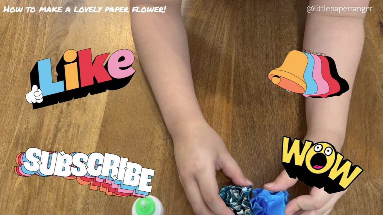 How to make a lovely paper flower! - YouTube