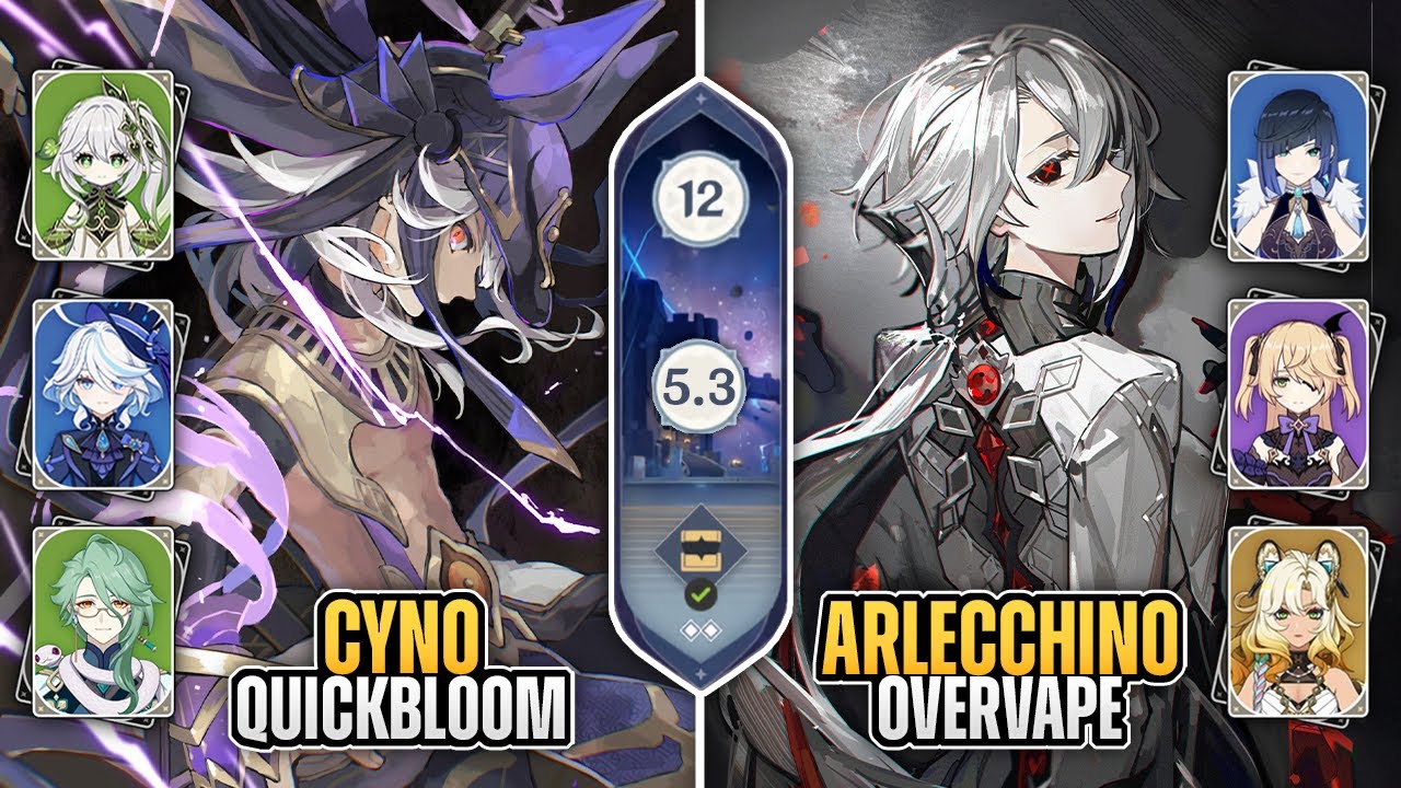 C1 Cyno QuickBloom & C1 Arlecchino OverVape | Genshin Impact 5.3/5.4 ...