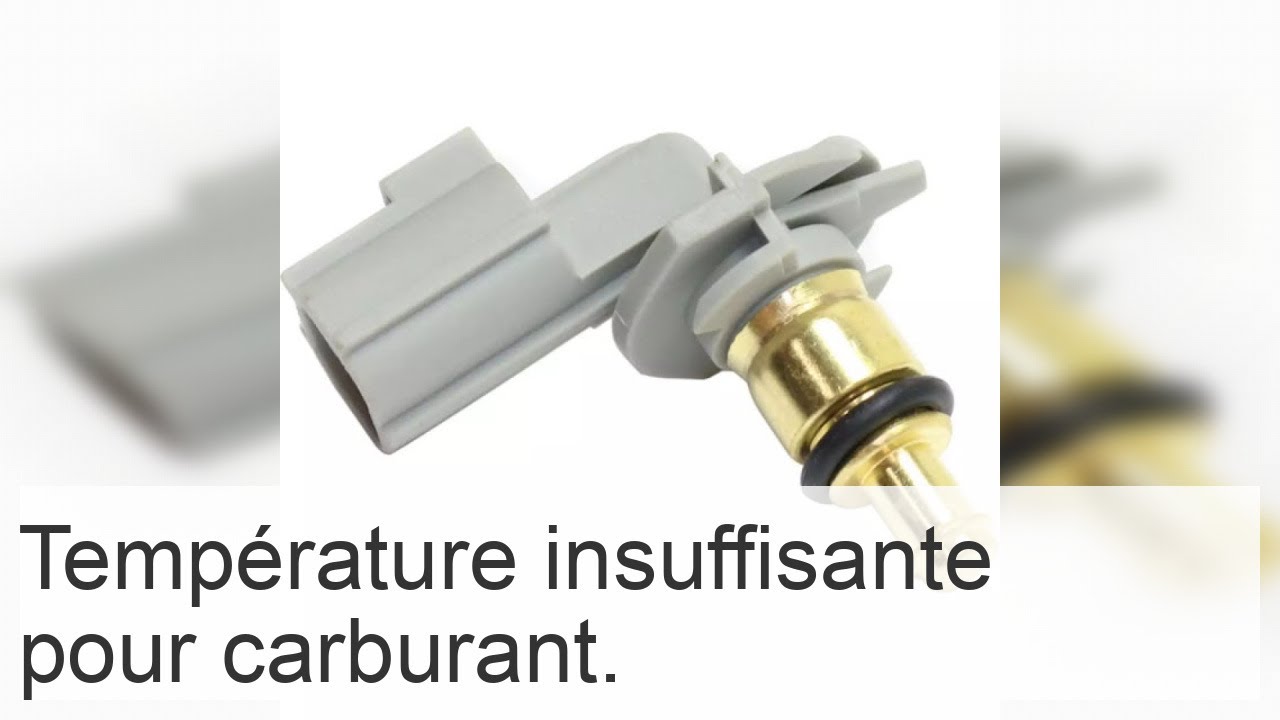 Température insuffisante pour carburant: code P0125 - YouTube
