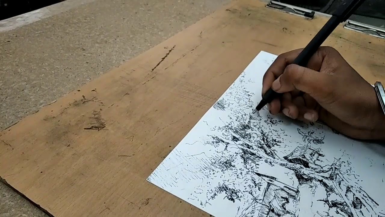 How To Watercolor Watercolor Landscape How To Use Pen On Watercolor YouTube How To Watercolor Watercolor Landscape How To Use Pen On Watercolor YouTube