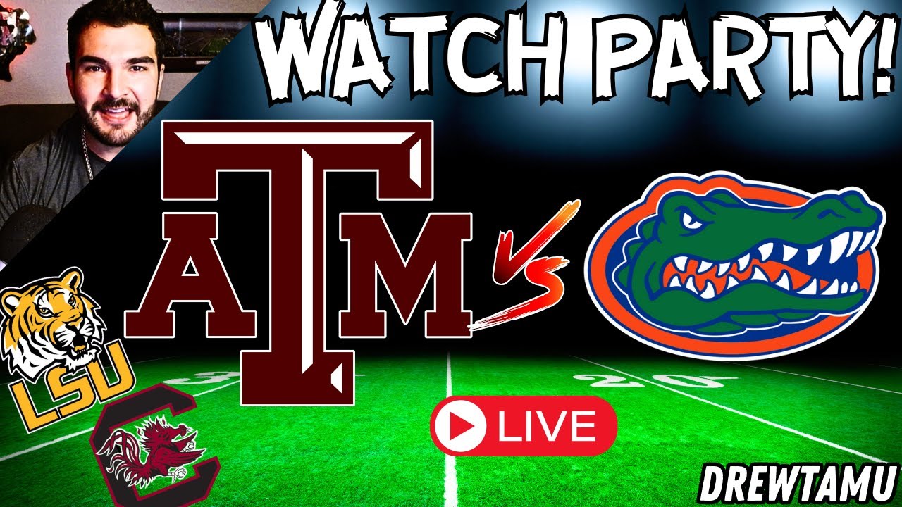 A&M VS Florida and LSU VS South Carolina LIVE WATCH PARTY - YouTube