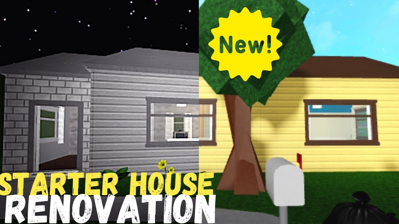 I renovated the STARTER HOUSE in Bloxburg ( Easy For Beginners ...