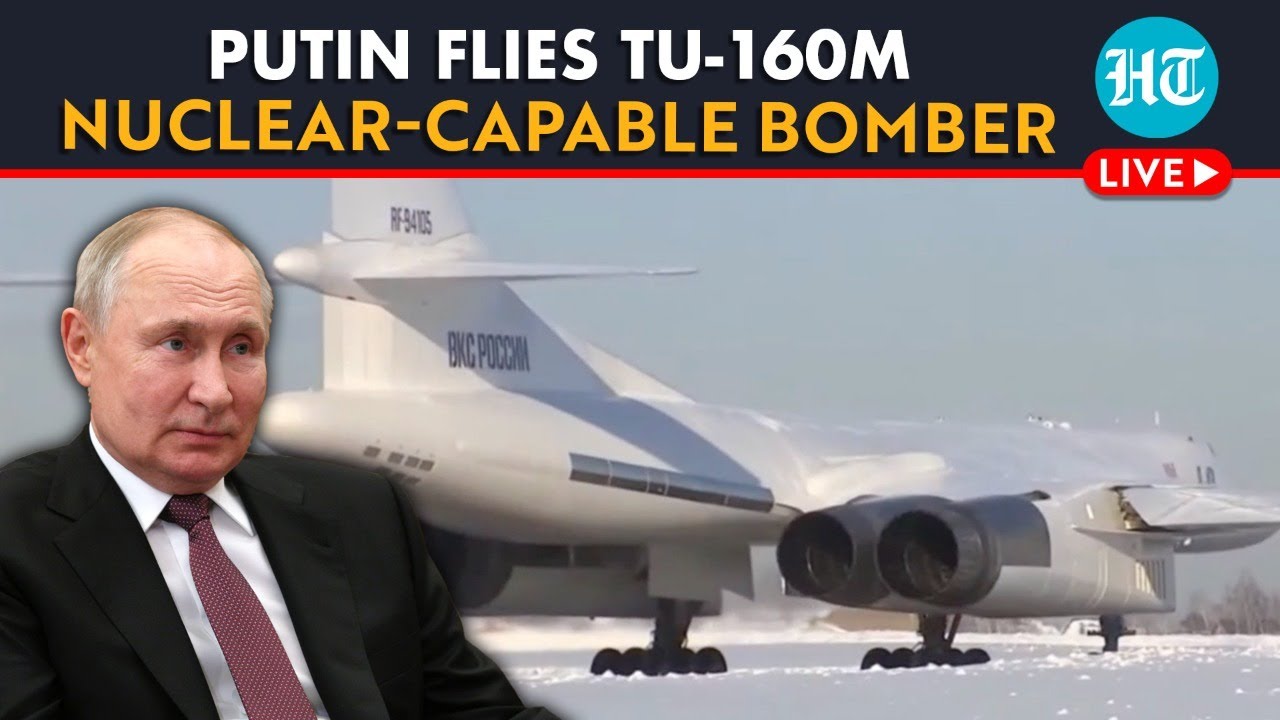 Live Russian President Vladimir Putin Flies Nuclear Capable Tu 160m