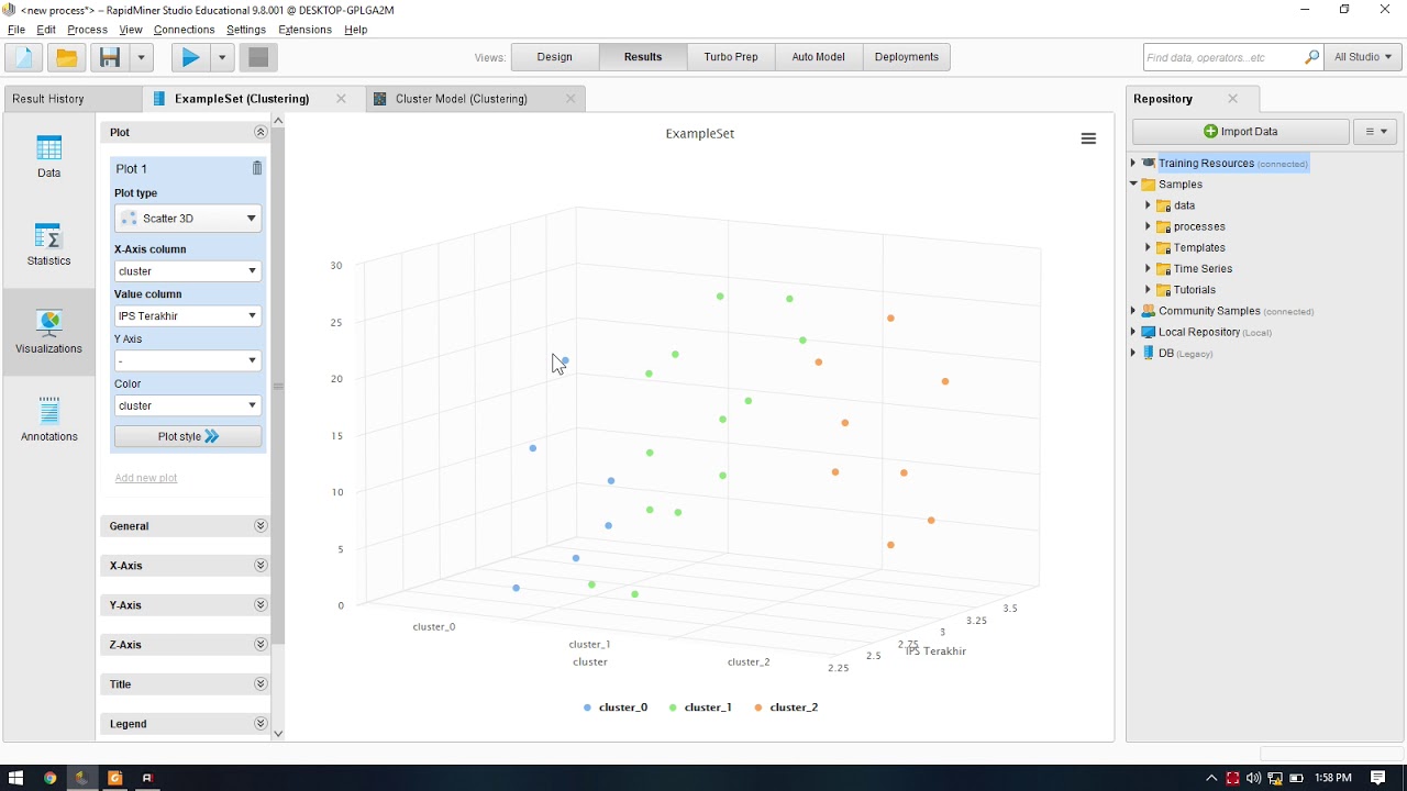K-Mean Clustering dengan Rapid Miner - YouTube