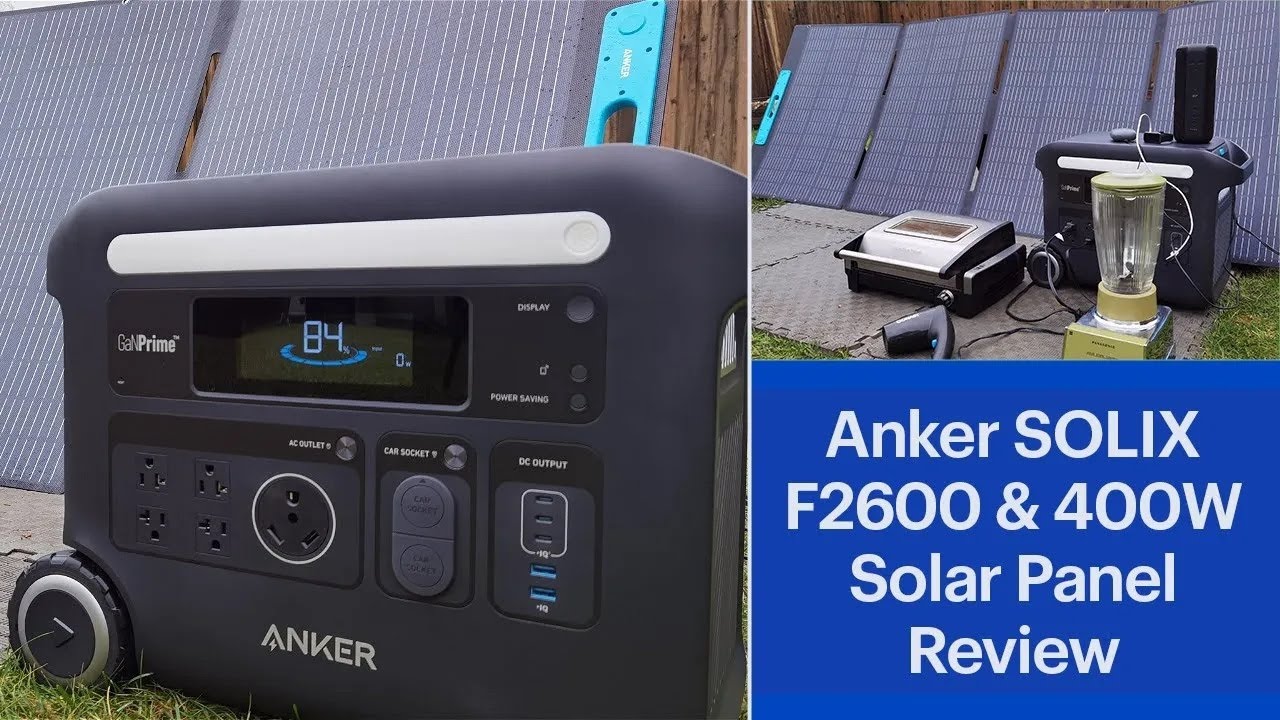 Anker SOLIX F2600 Portable Power Station & 400W Solar Panel Review ...