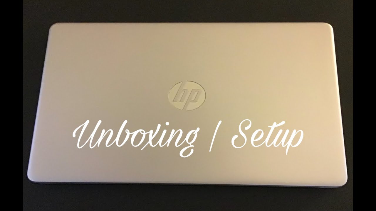 HP LAPTOP Unboxing | Setup | ECVlog - YouTube