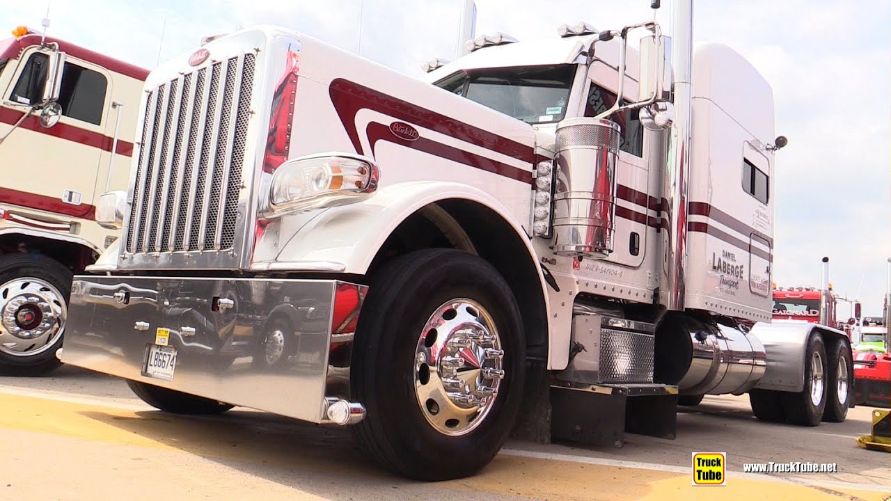 Peterbilt 389 Custom Sleeper truck by Daniel Laberge Transport - Exterior Walkaround - YouTube