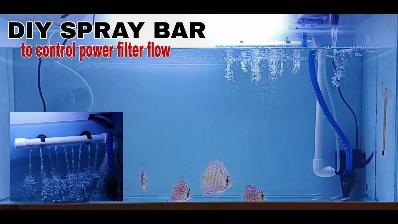 How to REDUCE Power Filter Flow | DIY Spray Bar to Control Power Filter ...