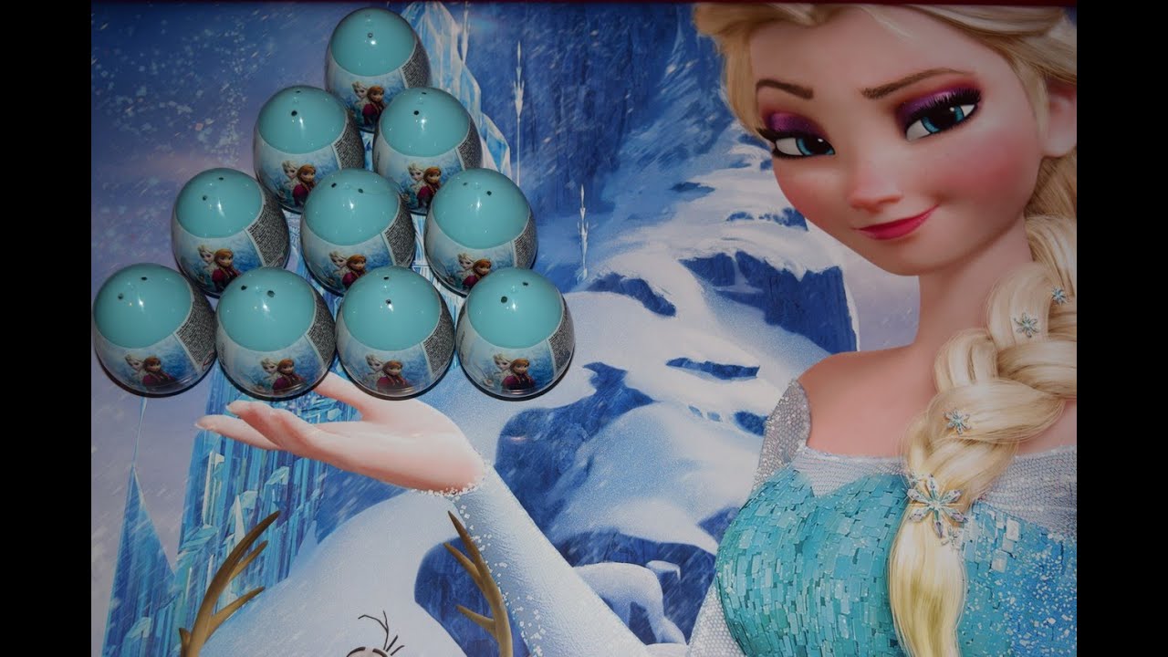 Disney Frozen Eggs Capsules Collection Opening - YouTube