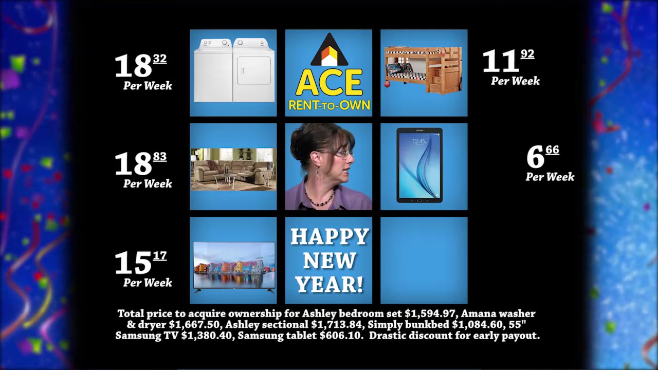 ACE Rent to Own Jan 2017 commercial - YouTube