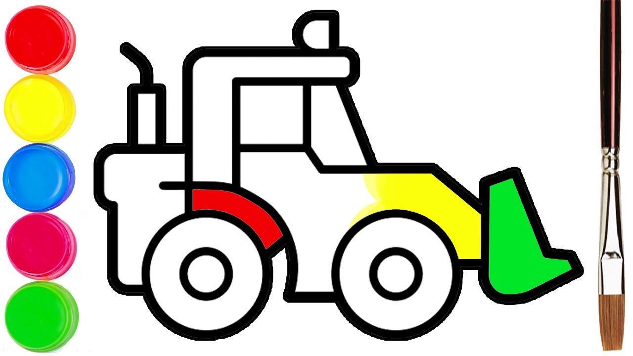 Draw Bulldozer || Drawing and Coloring Dozer || JCB डोजर - YouTube