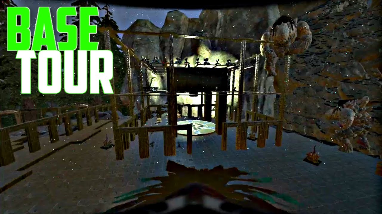 ARK OFFICIAL PvP CONQUEST S2 E10 OIL CAVE BASE TOUR - YouTube