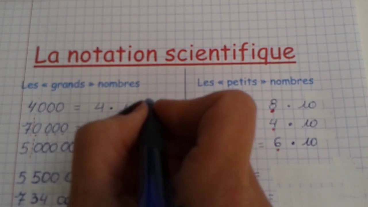 La notation scientifique. - YouTube