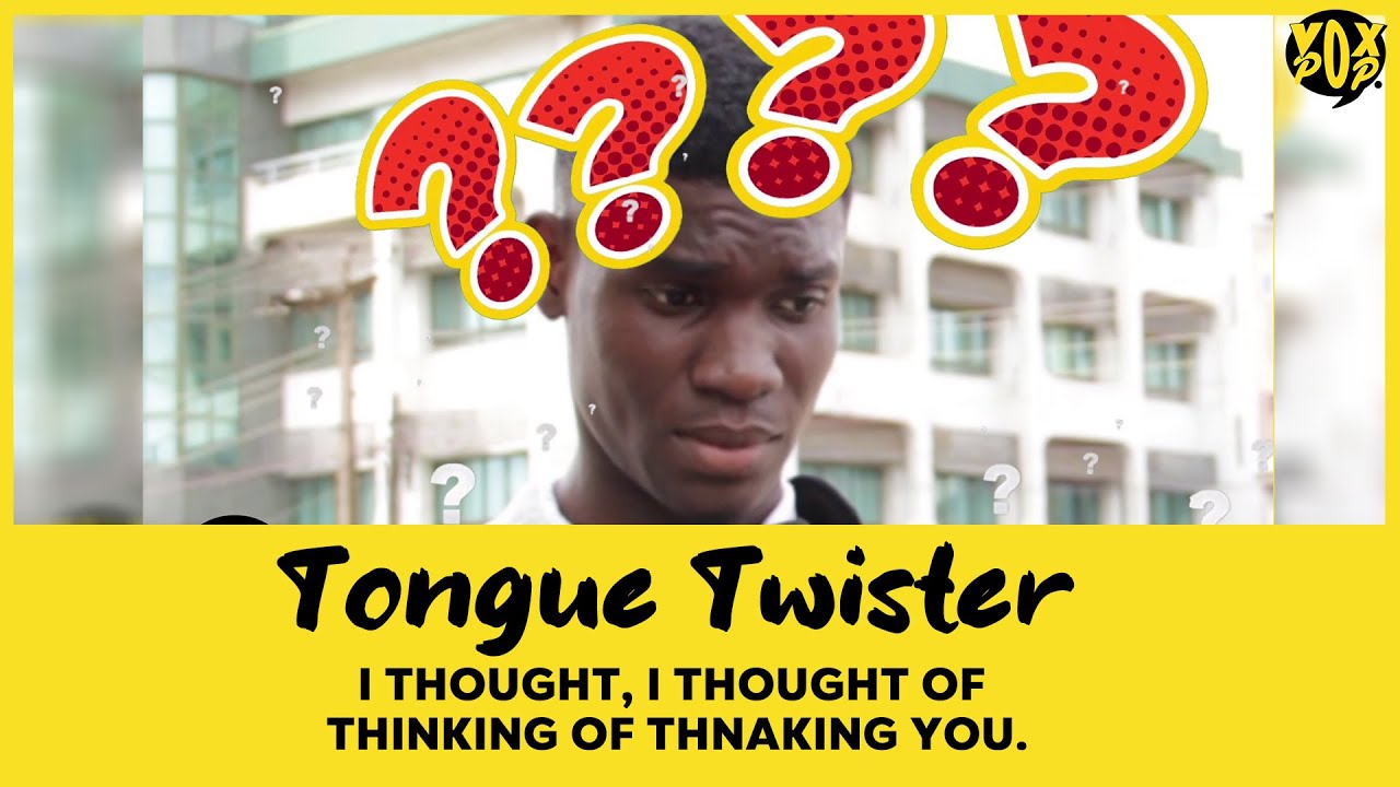 Tongue twister : I thought, I thought of thinking of thanking you 😂😂😂 ...