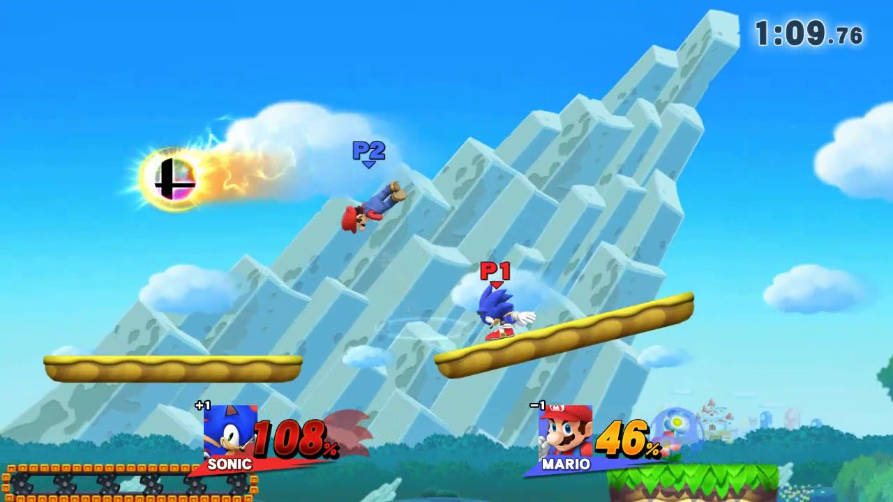 Mario Vs Sonic On an epic fight - YouTube