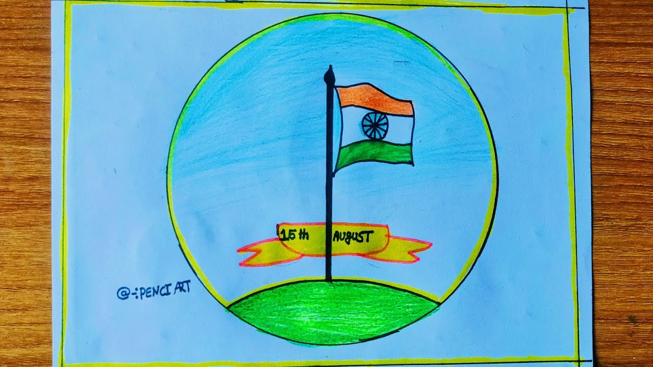 how to draw beautiful tiranga / tiranga droing / step by step tiranga ...