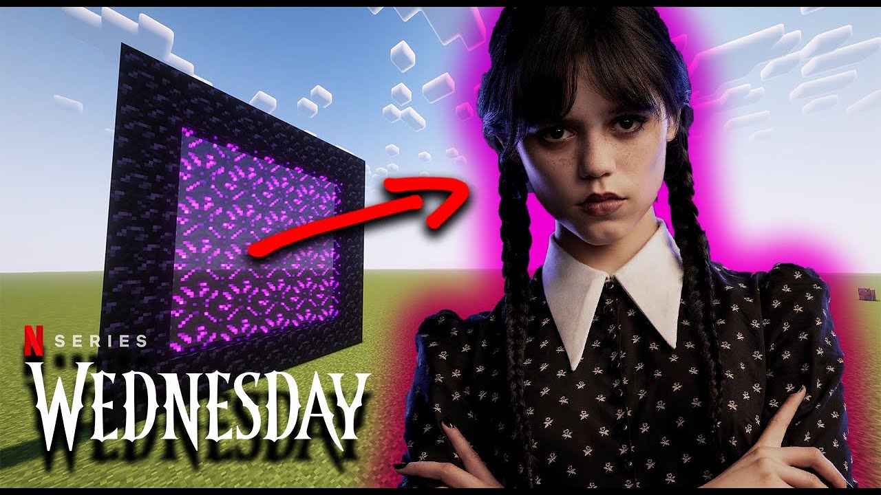 How To Make A Portal To The Wednesday Dimension In Minecraft! - YouTube