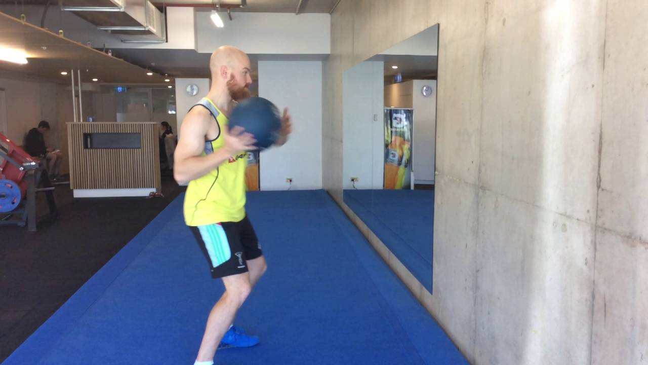 Standing Single Arm MB Throw - YouTube
