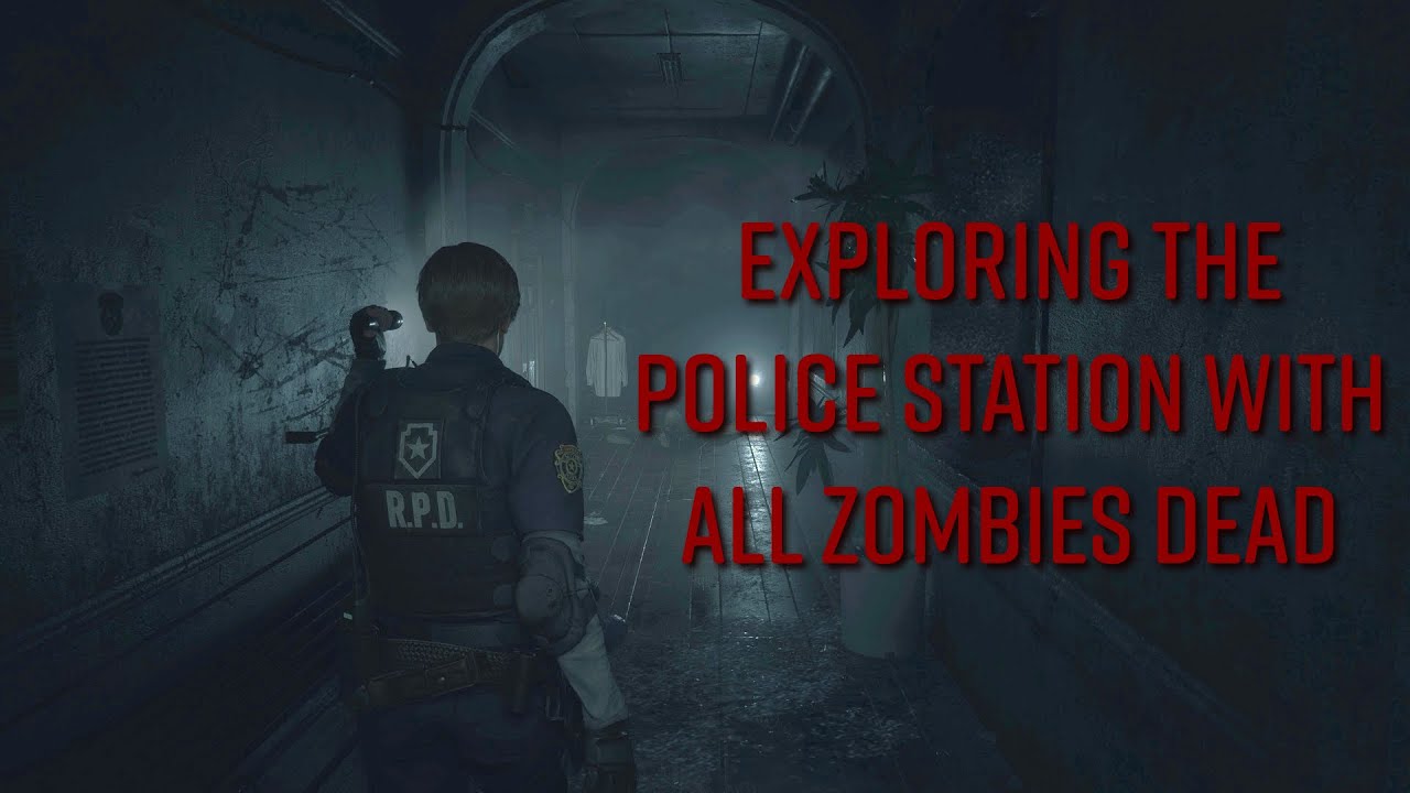 Resident Evil 2 - Exploring the Police Station with All Zombies Dead ...