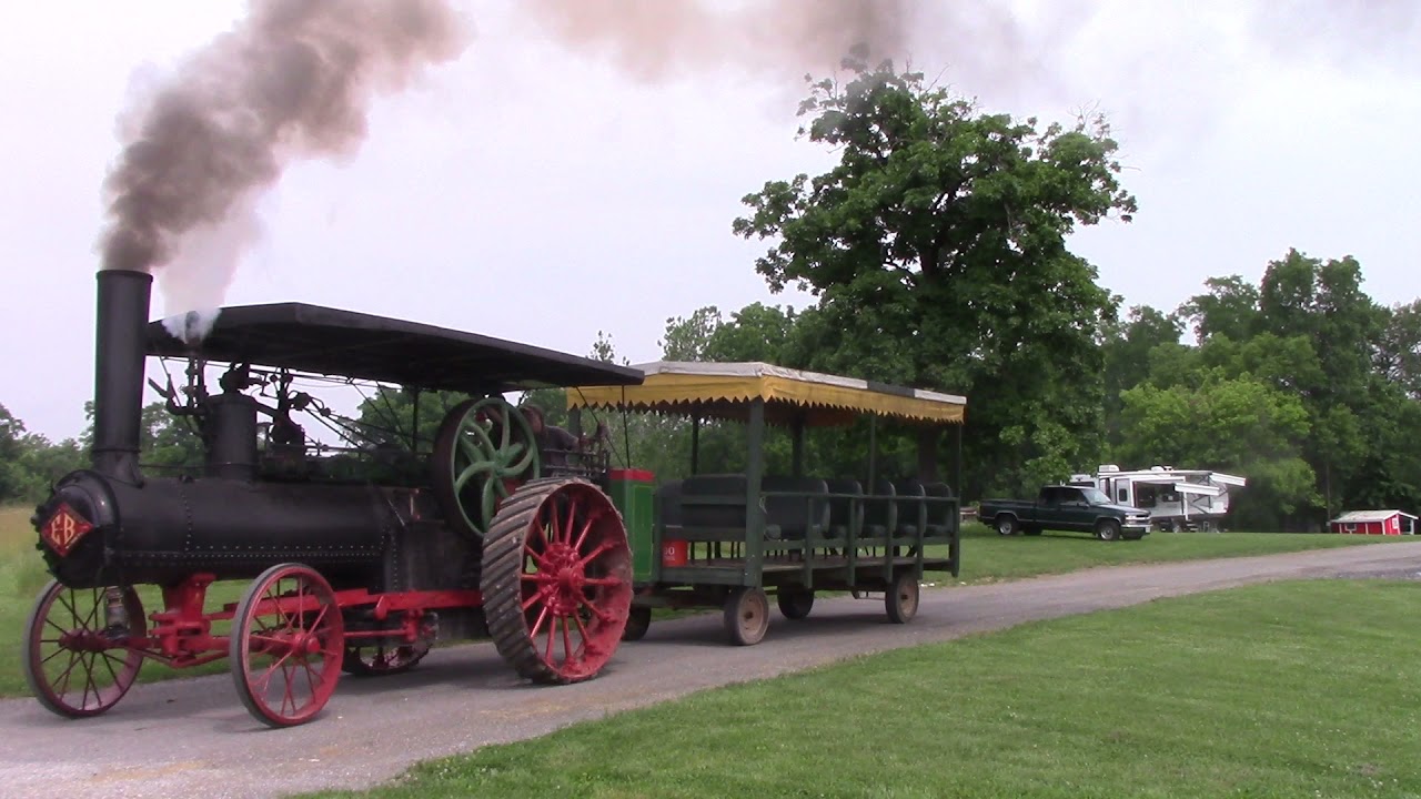 Pearless steam tractor at Williams Grove, PA 6-19-21 Part 1 - YouTube