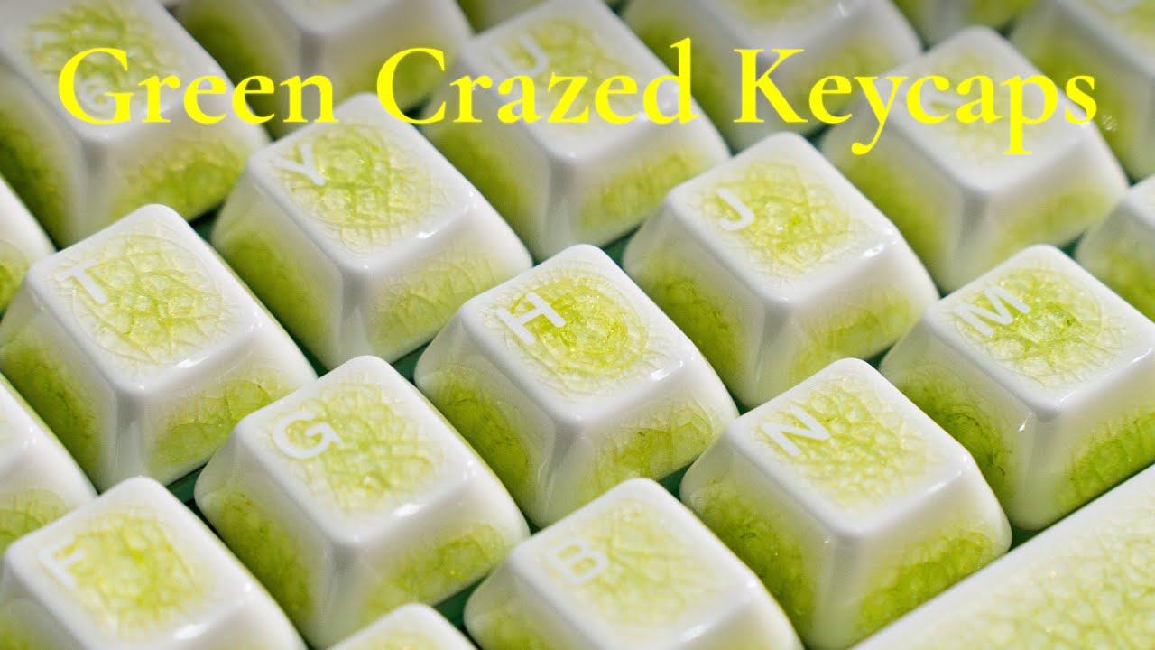 Cerakey Green Crazed Ceramic Keycaps - Review & Sound Test - YouTube