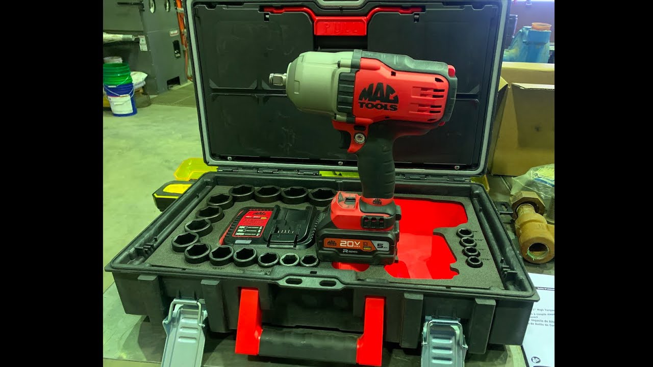 MAC TOOLS 20V 1/2" High Torque Impact - YouTube