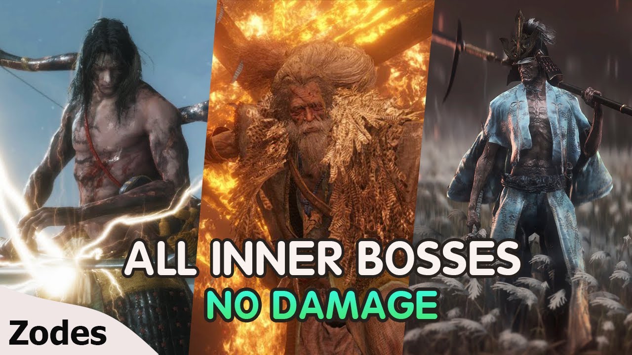 SEKIRO: Shadows Die Twice - All Inner Bosses [No Damage] - YouTube