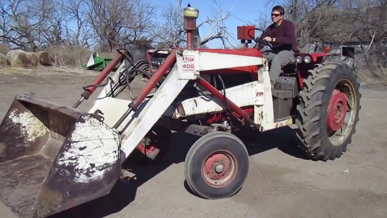 Massey Ferguson 180 Tractor and Kent 400 Loader - YouTube