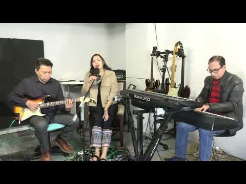 Richelle Villanueva Orange-Colored Sky Cover Song with Rey Alesna, Joel Baldevarona,12/2021 Chicago.